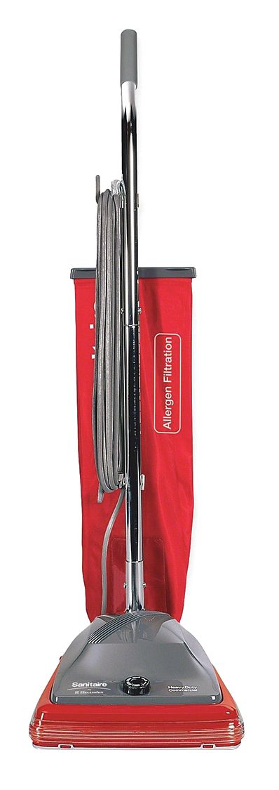 SANITAIRE, 12 in Cleaning Path Wd, 145 cfm Air Flow, Upright Vacuum ...