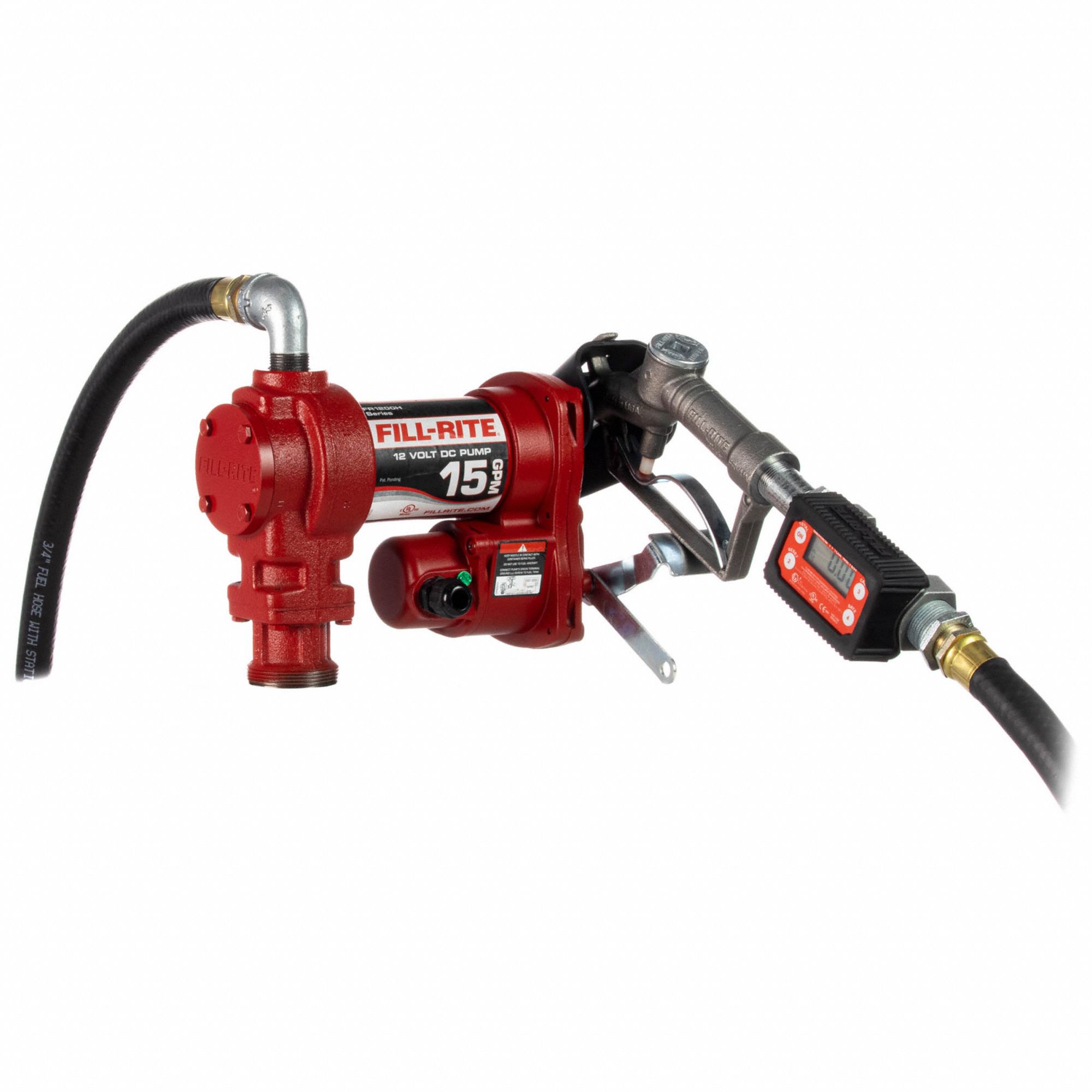 FILL-RITE, Pump with Meter, Hose & Nozzle, Bung, Fuel Transfer Pump ...