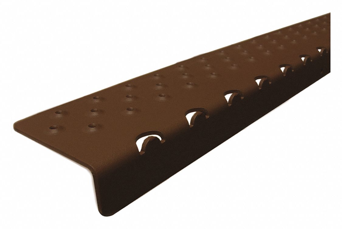 HANDI TREADS Stair Nosing: Raised Discs, Aluminum, Fastener-Installed ...