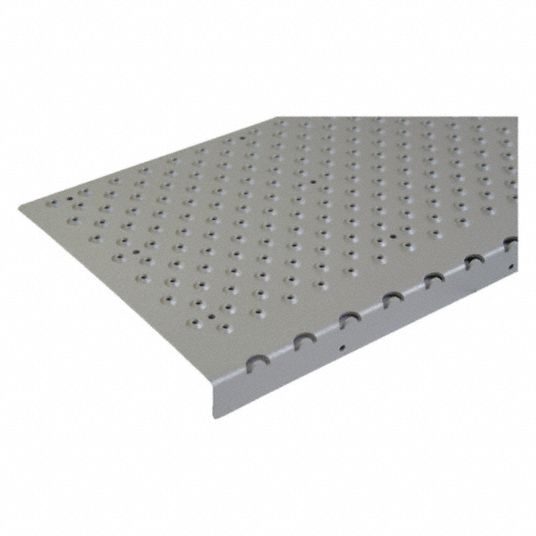 Raised Discs, Aluminum, Stair Nosing - 417T84|NSN129030GY0 - Grainger