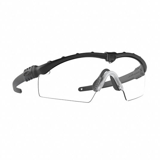 Oakley Safety Glasses Anti Scratch No Foam Lining Wraparound Frame Half Frame Black Black