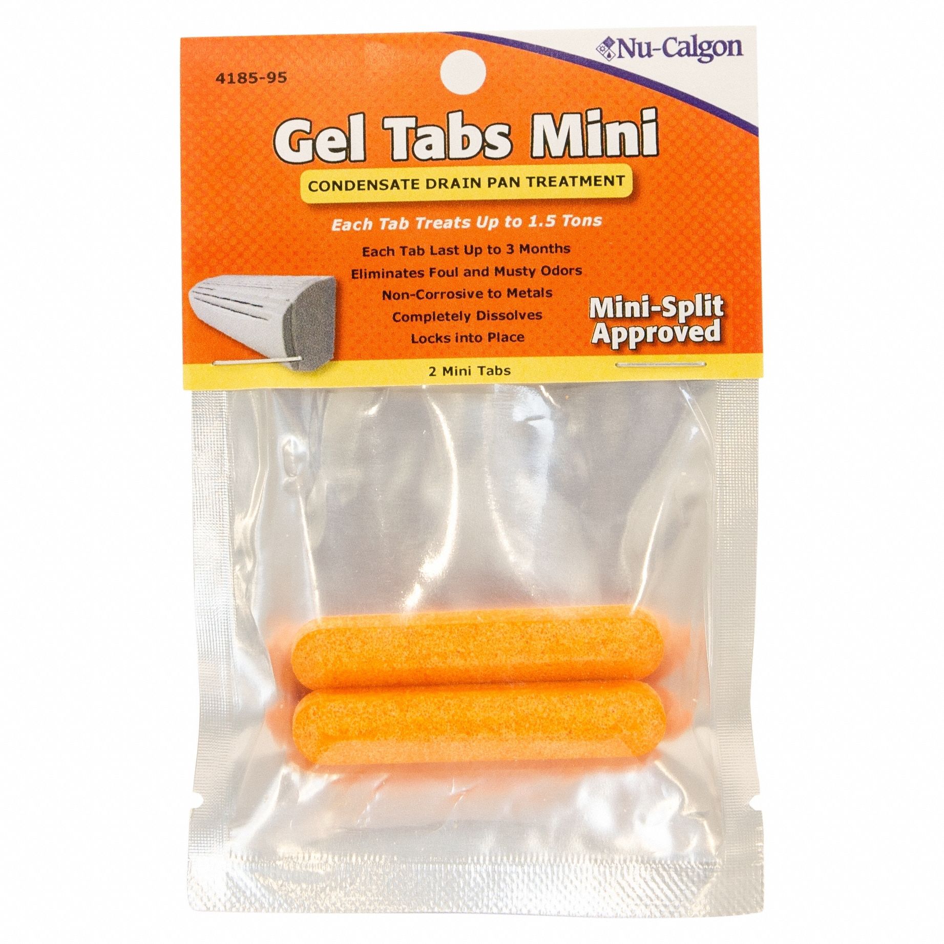 NU-CALGON, Gel Tablet, For 1.5 ton Systems, Condensate Pan Treatment ...