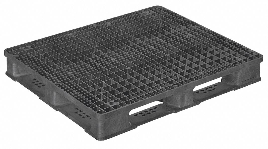 APPROVED VENDOR PALLET,BLACK,6-1/4" H,40" W,48" L - Pallets - WWG418C83 ...