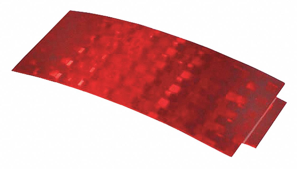 Rectangular, Red, Reflector - 419J26|41152 - Grainger