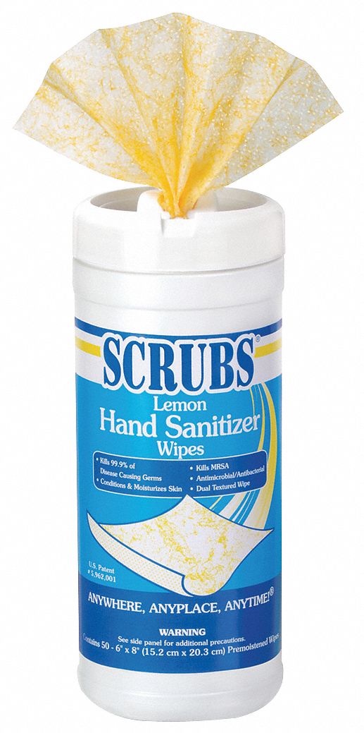 SCRUBS Hand Sanitizer Wipes, Hygiene Series None, Requires Dispenser No ...