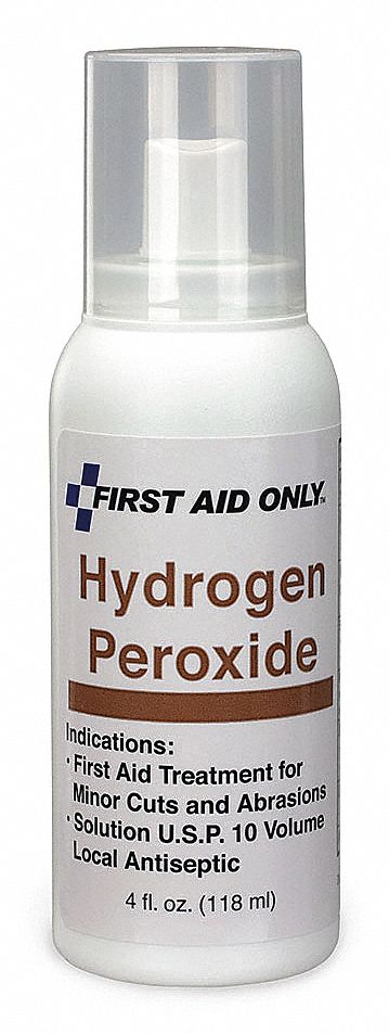 FIRST AID ONLY Hydrogen Peroxide, Liquid Solution, Spray Bottle, 4.000 ...