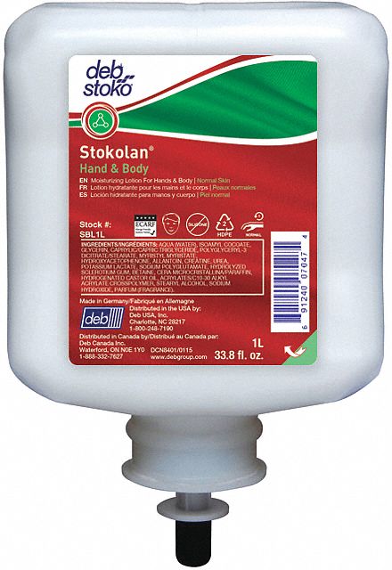 DEB STOKO STOKOLAN HAND AND BODY 1L - 27209 - DEBSBL1L | SBL1L ...