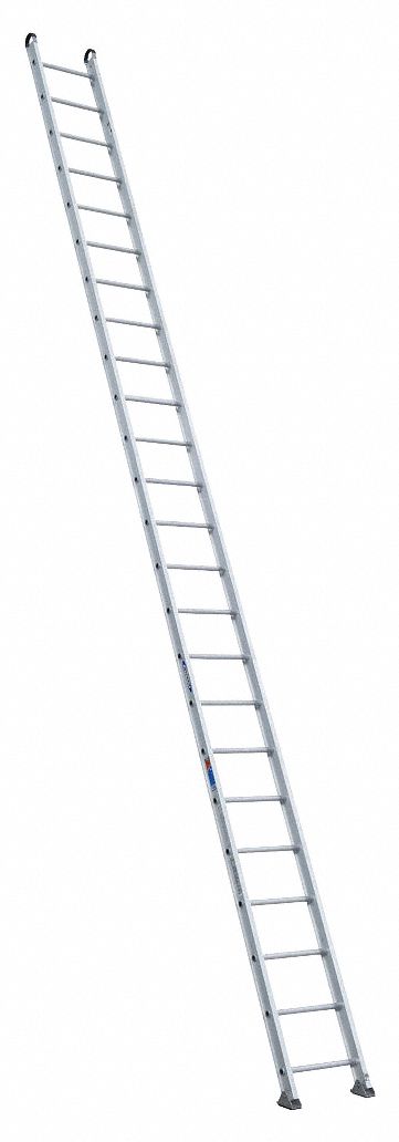 WERNER, 24 ft Ladder Size, Aluminum, Straight Ladder - 41D315|524-1 ...