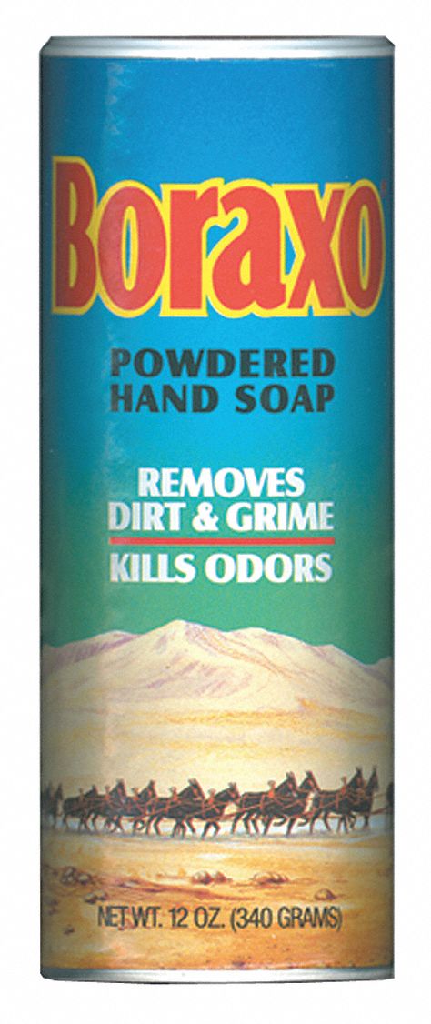 BORAXO Powder, Hand Cleaner, Unscented, 12 oz, Canister, PK 12 - 41D342 ...