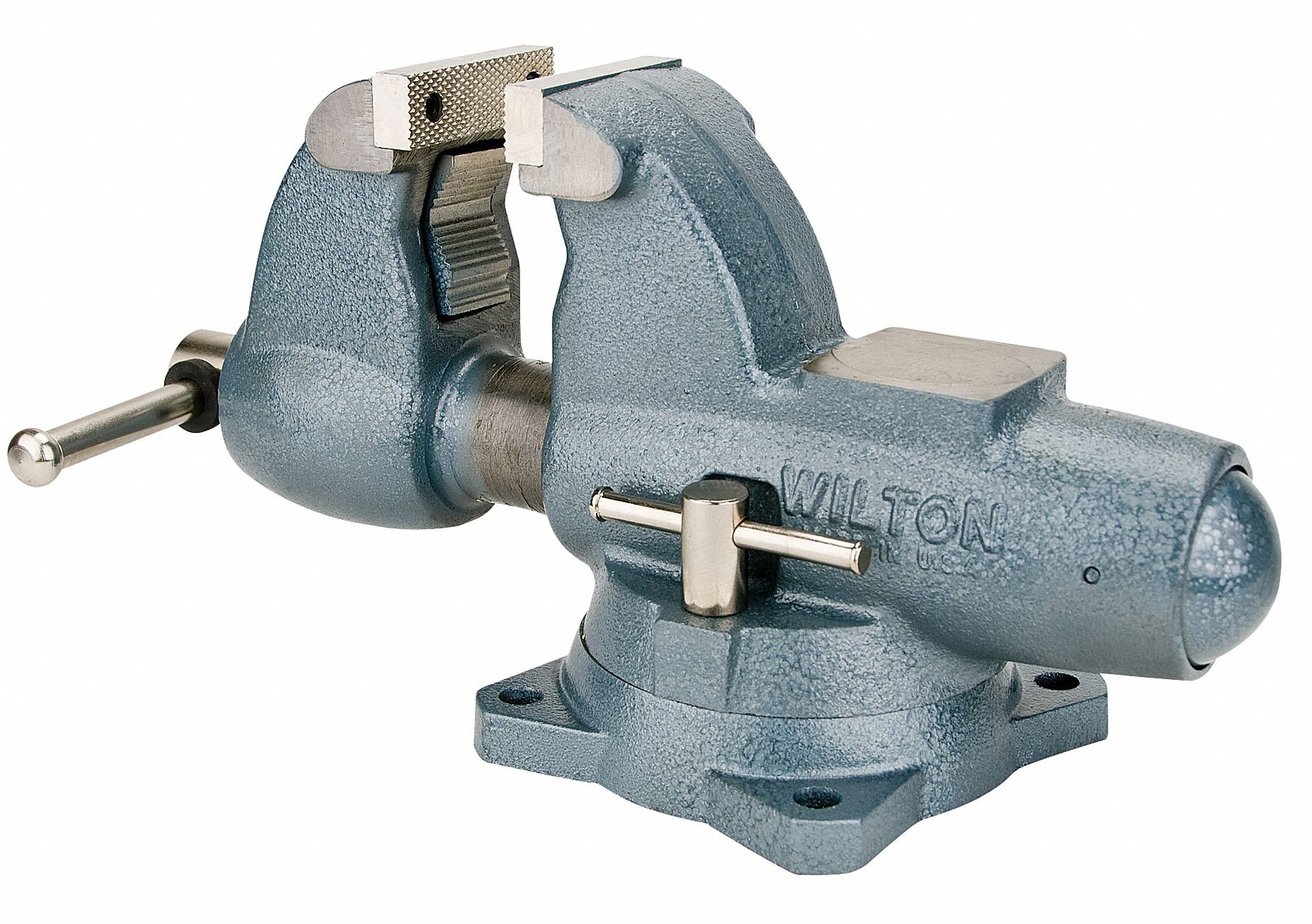 WILTON Heavy Duty Combination Vise, 6 in Jaw Width, 9 in Max. Opening ...