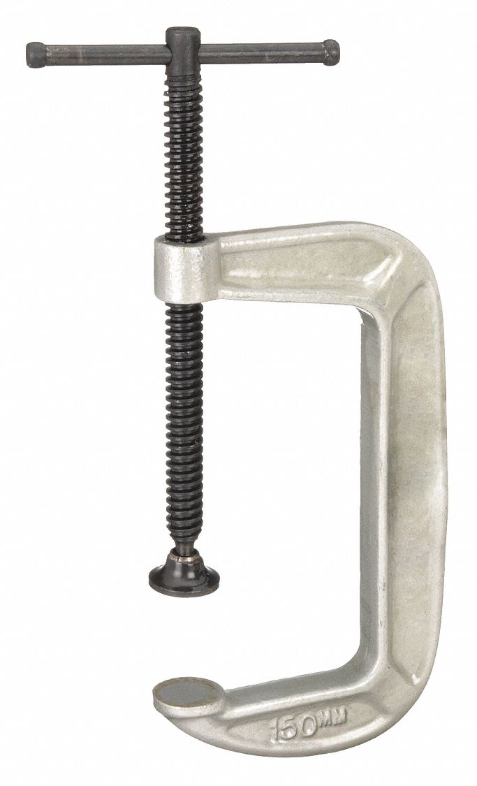 WILTON, Medium Duty, Flat, C-Clamp - 41D492|146C - Grainger