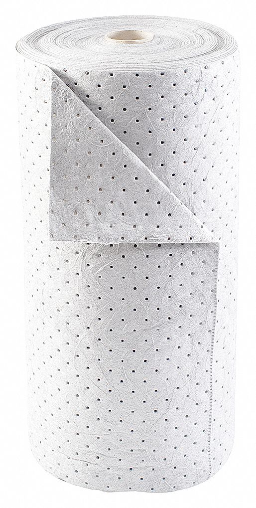 CONDOR ABSORBENT ROLL, 38 GALLON, BALE, WHITE, OIL ONLY, 30 IN X 150 FT ...