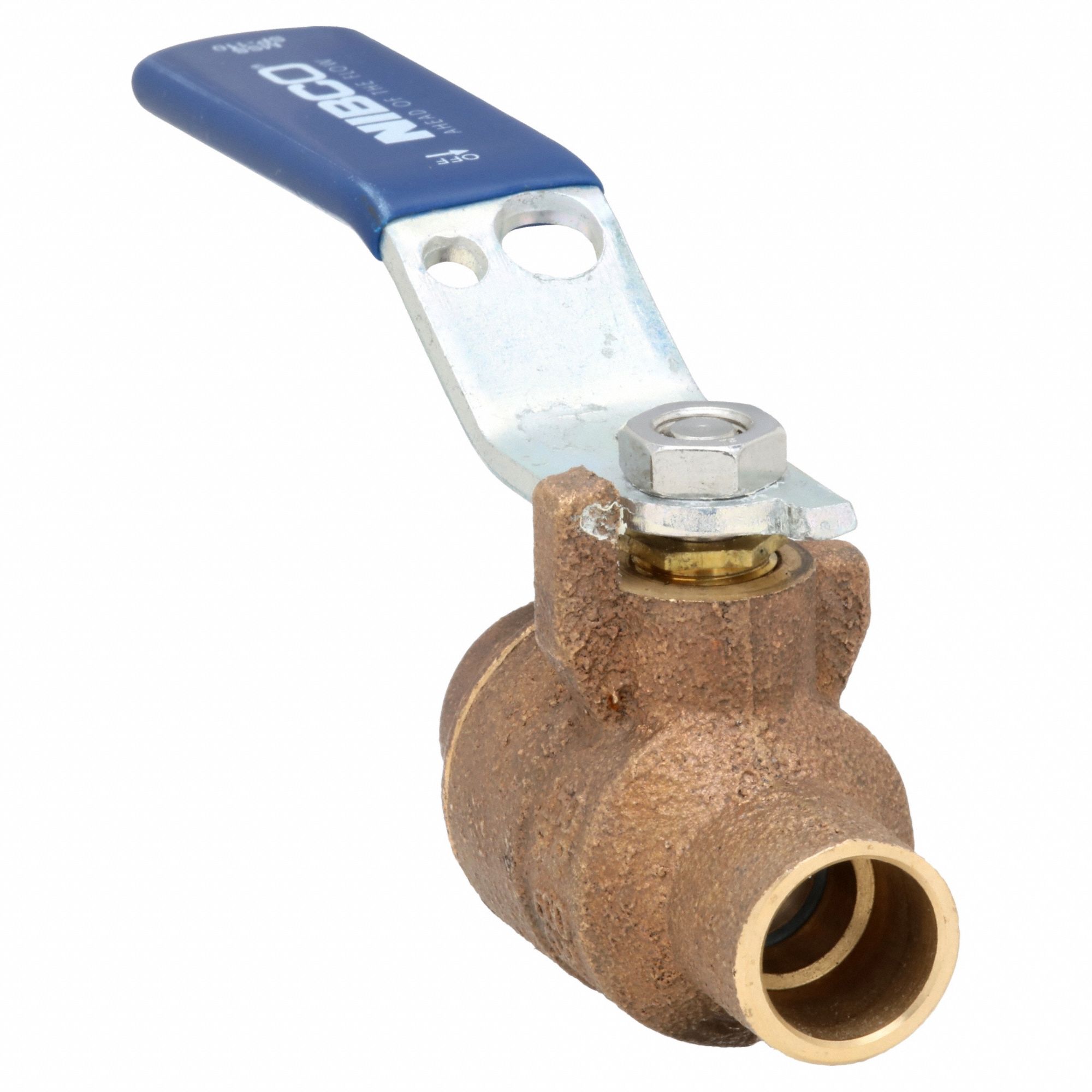 NIBCO, 1/2 in, Bronze, Manual Two-Way Ball Valve - 41E367|S5857066 1/2 ...