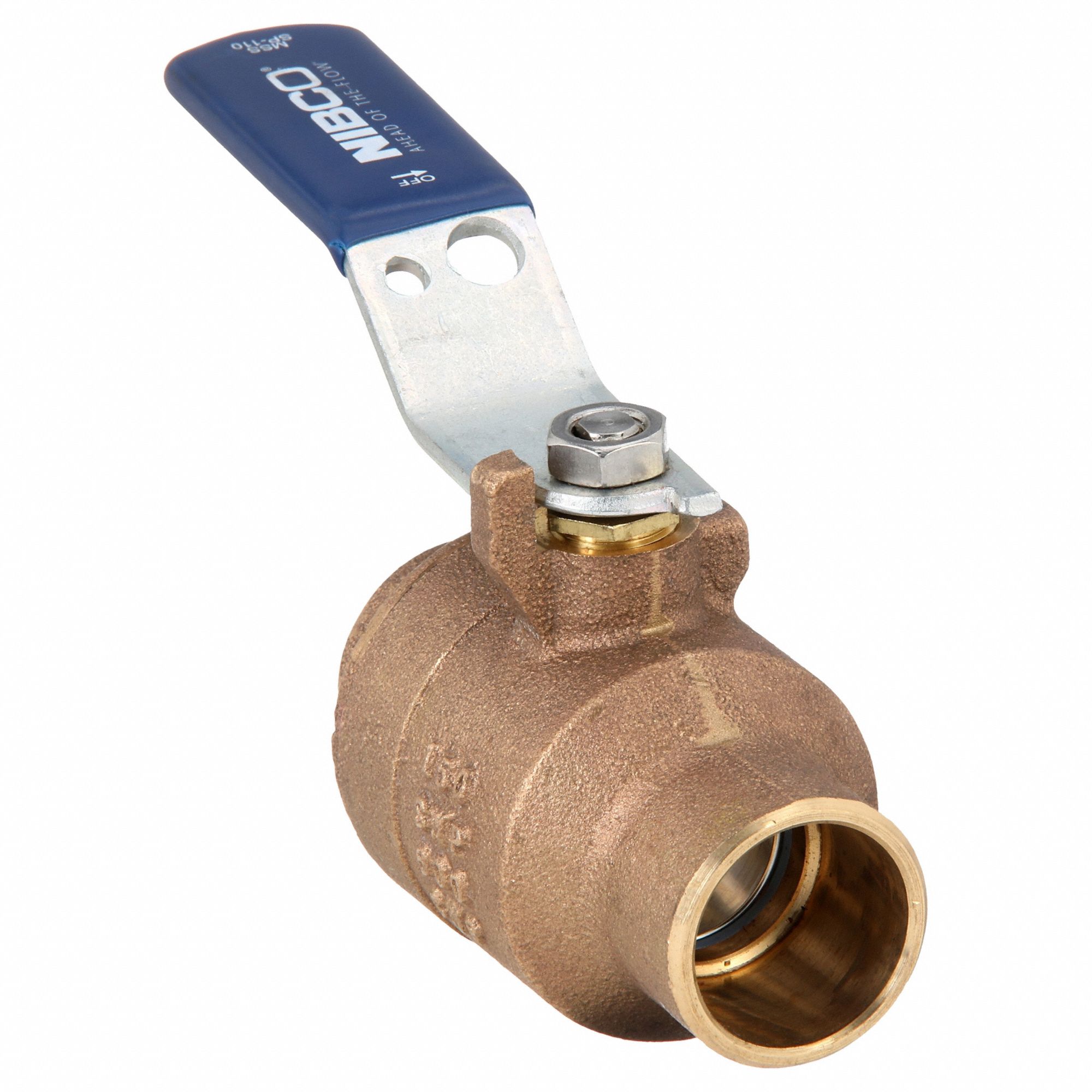 NIBCO, 1 in, Bronze, Manual Two-Way Ball Valve - 41E369|S5857066 1 ...