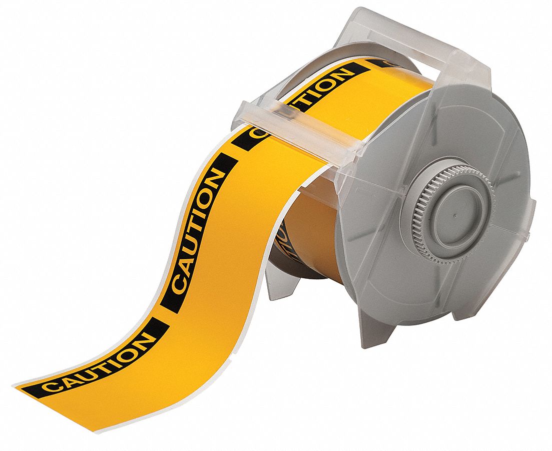 Caution, CAUTION Header, Pre-Cut Label Stock Roll - 41F246|121552 ...