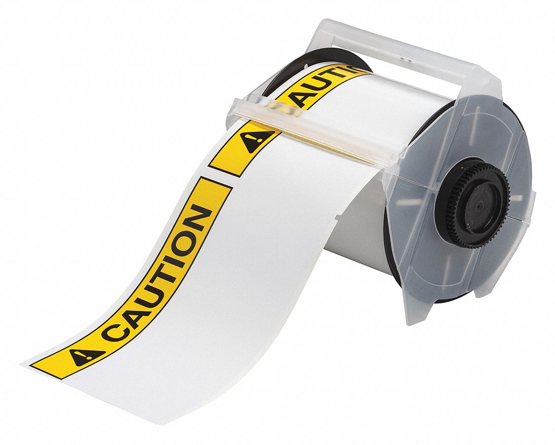 Caution, CAUTION Header, Pre-Cut Label Stock Roll - 41F253|121559 ...