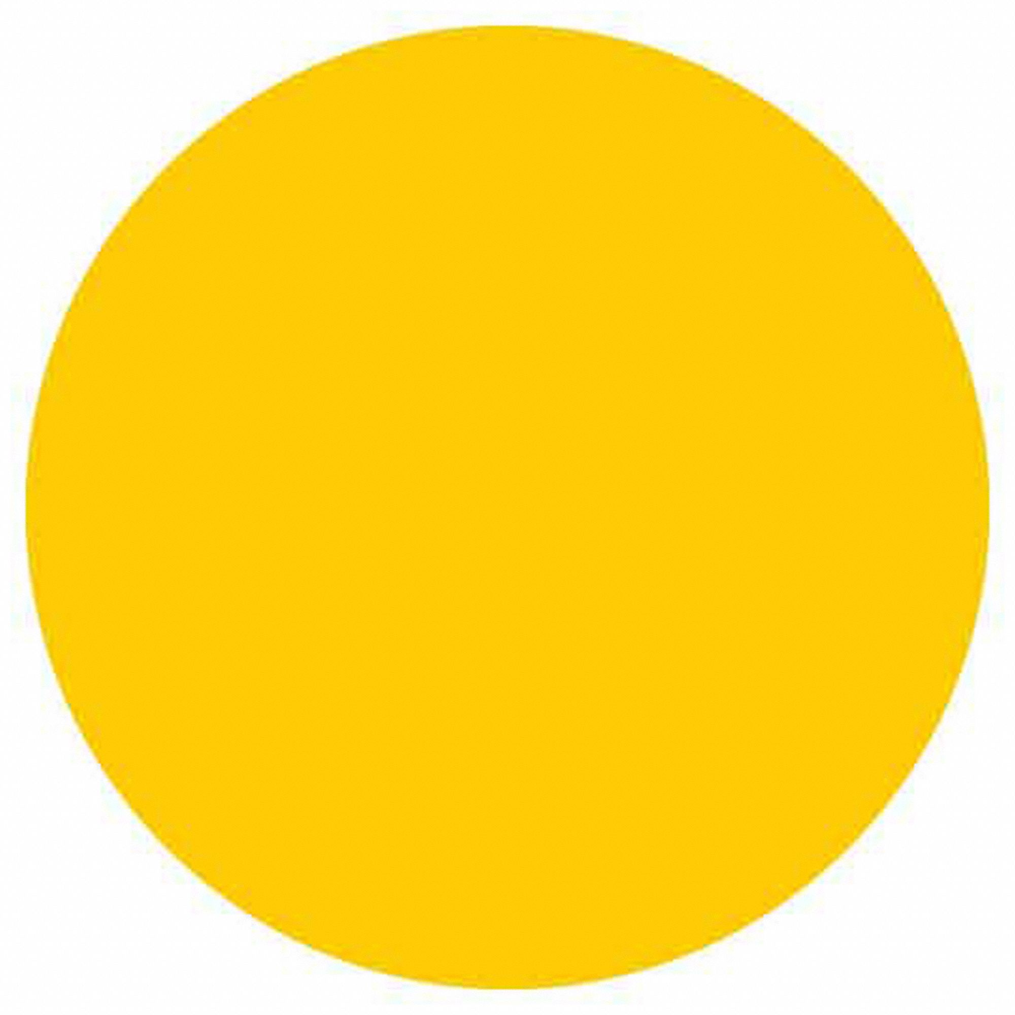 Color-Coded Dot, 3 in Dia, Identification Label - 41F279|30668 - Grainger