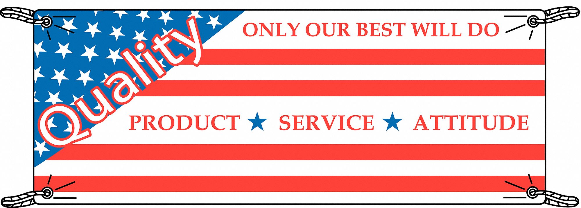 Polyethylene, 48 in x 120 in Nominal Sign Size, Banner - 41F328|106327 ...