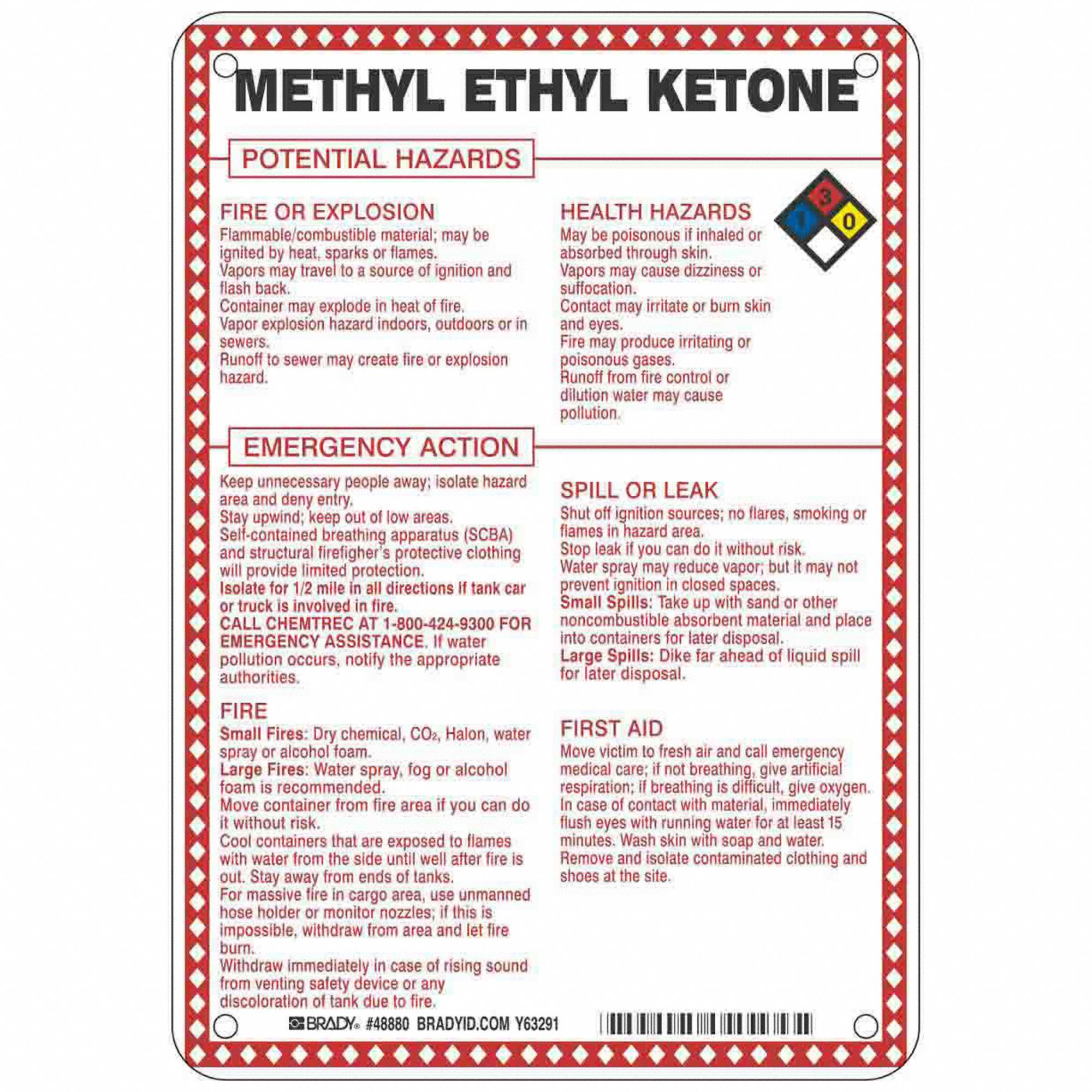 Methyl Ethyl Ketone Potential Hazards, Fiberglass, Chemical Sign ...