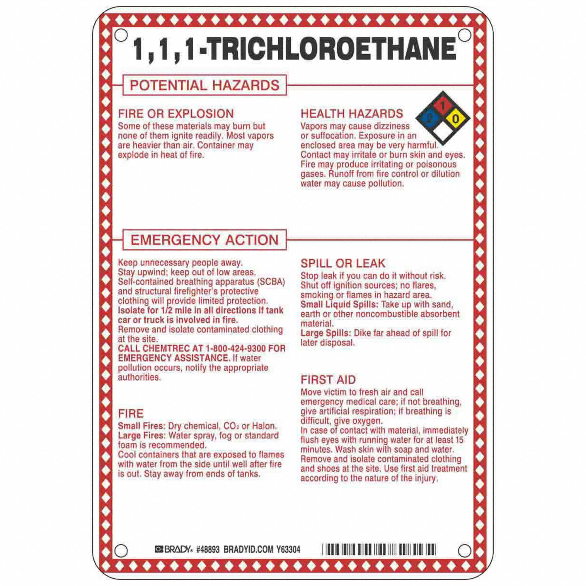 1/Trichloroethane/Trichloroethane Potential Hazards, Fiberglass ...