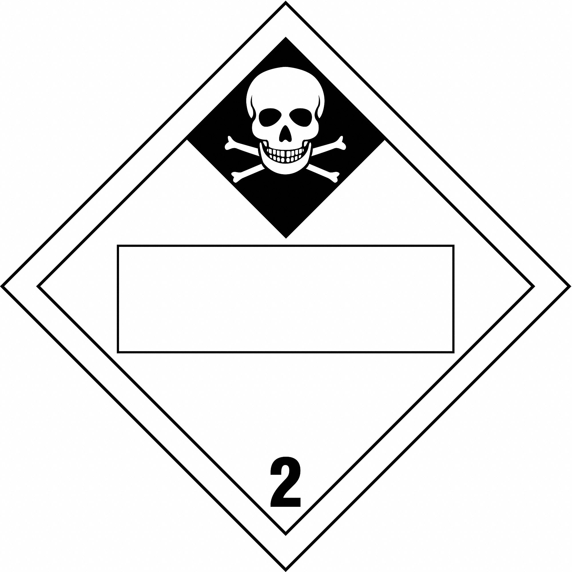 10 3/4 in Label Wd, 10 3/4 in Label Ht, DOT Container Placard - 41F570 ...