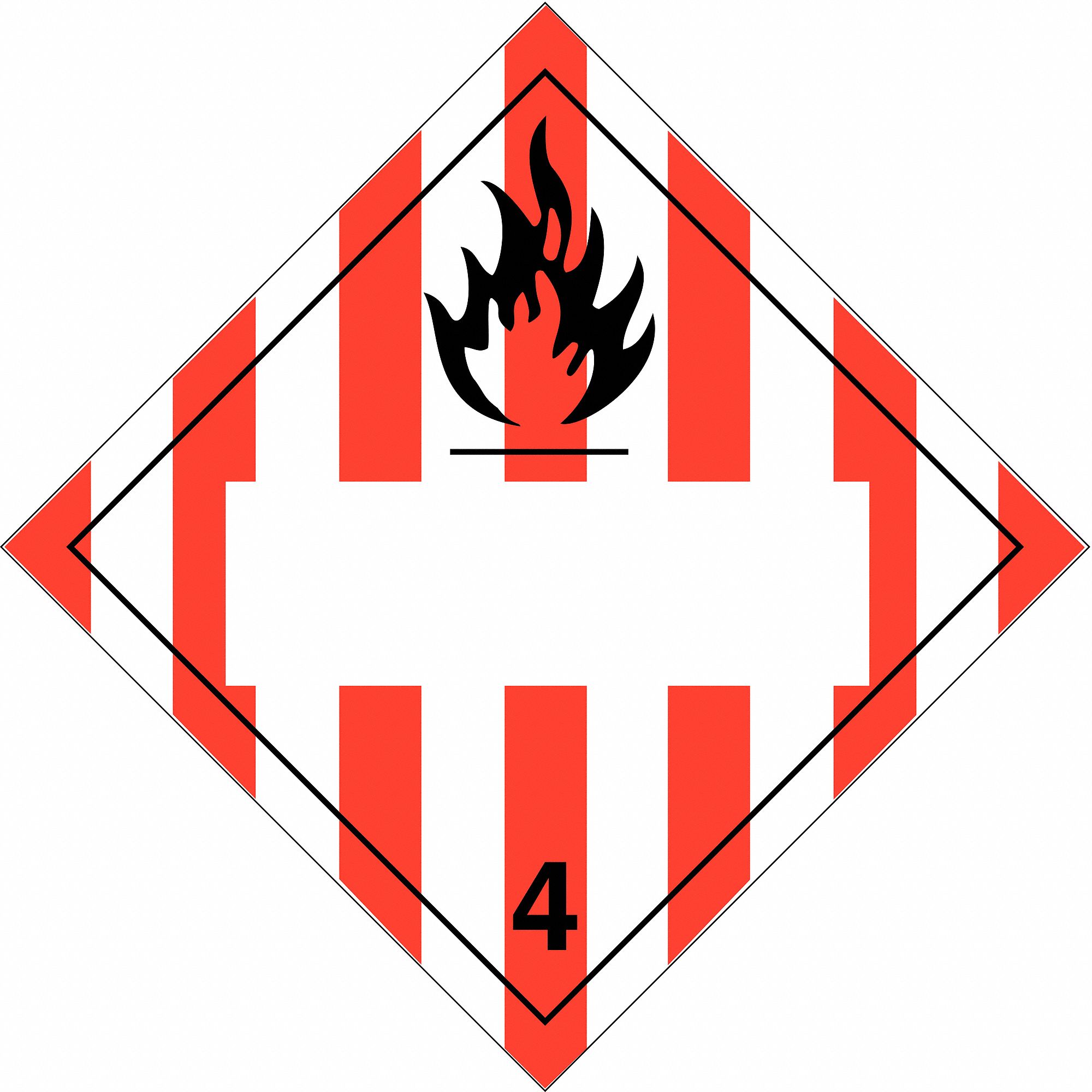 10 3/4 in Label Wd, 10 3/4 in Label Ht, DOT Container Placard - 41F587 ...