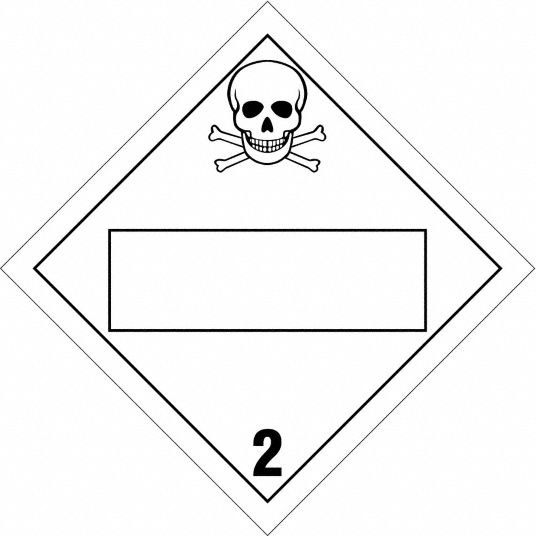 10 3/4 in Label Wd, 10 3/4 in Label Ht, DOT Container Placard - 41F592 ...