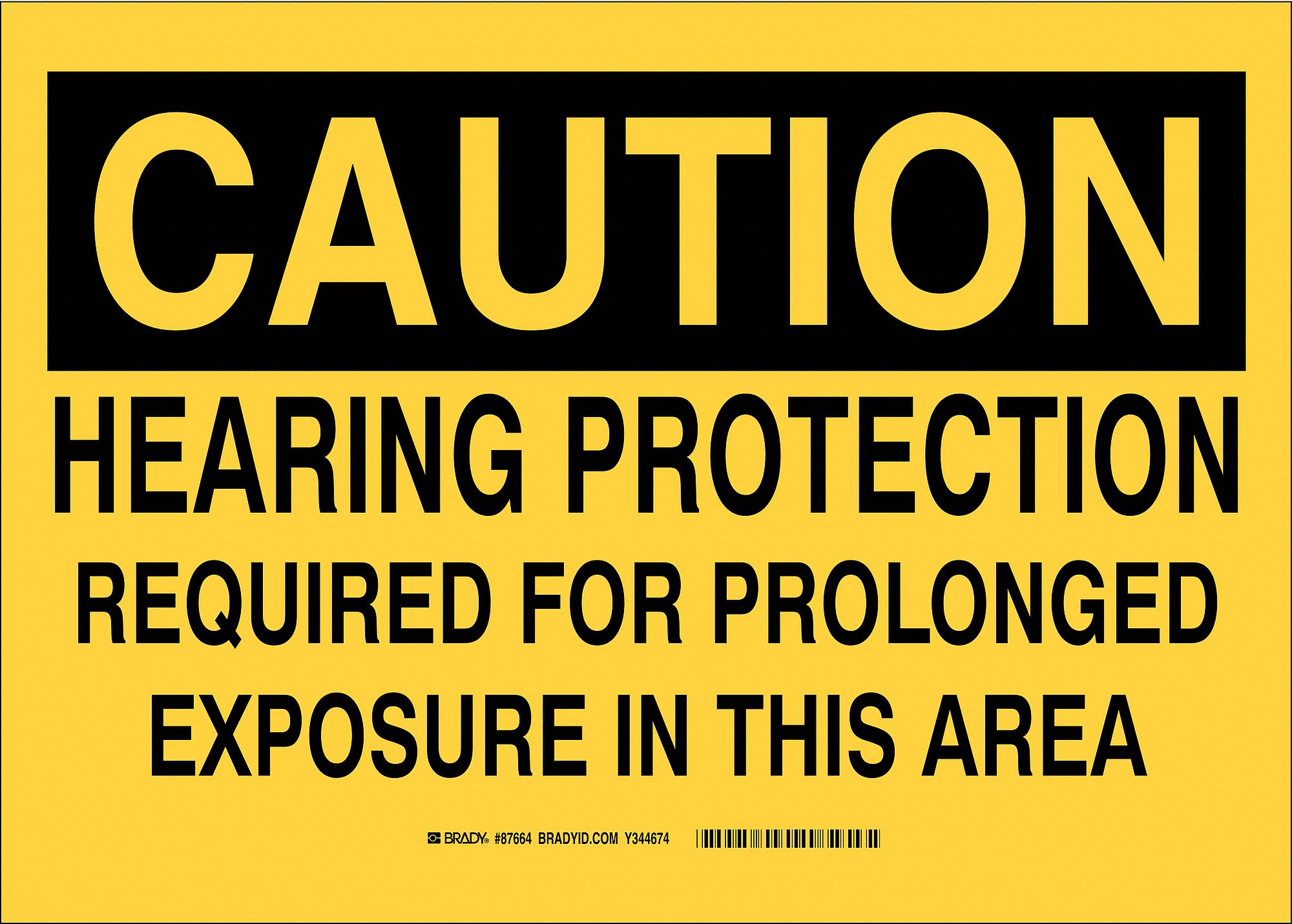 BRADY SIGN CAUTION10 X 14 - Notice Signs - BDY87664 | 87664 - Grainger ...