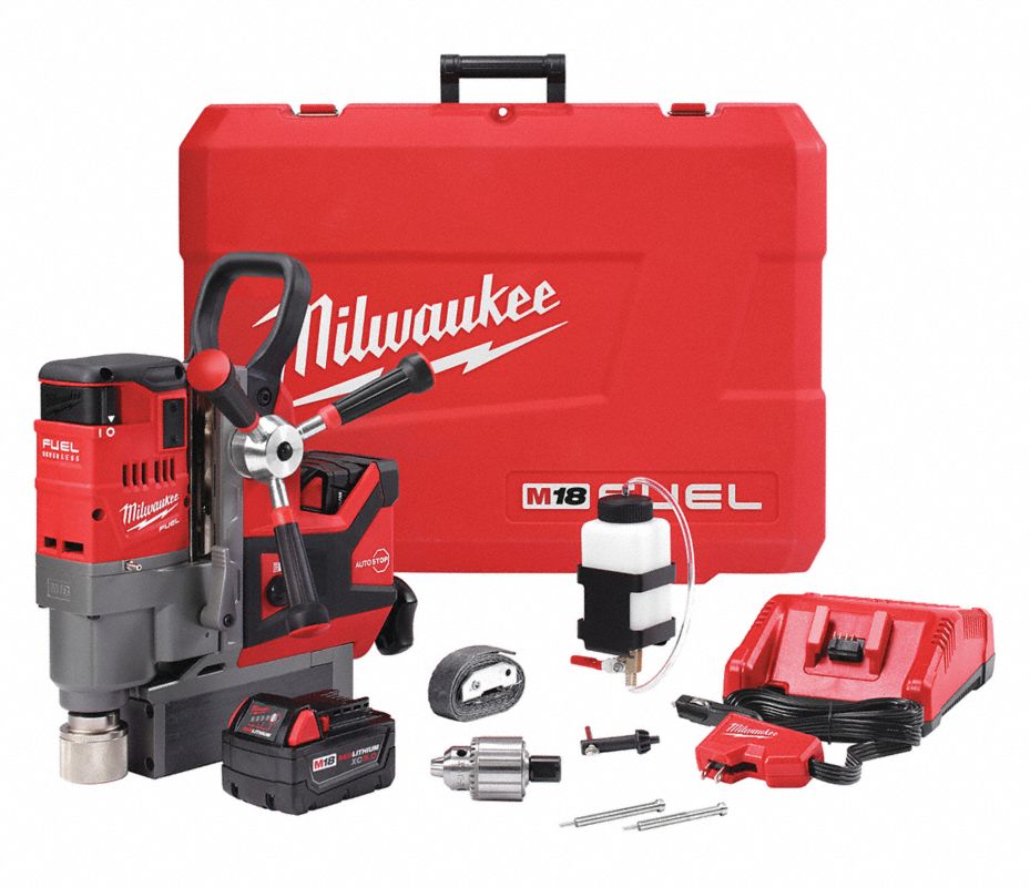 MILWAUKEE Taladro Magnético Inalámbrico , 10.0A/hr. - 366Z18 | 2788 ...