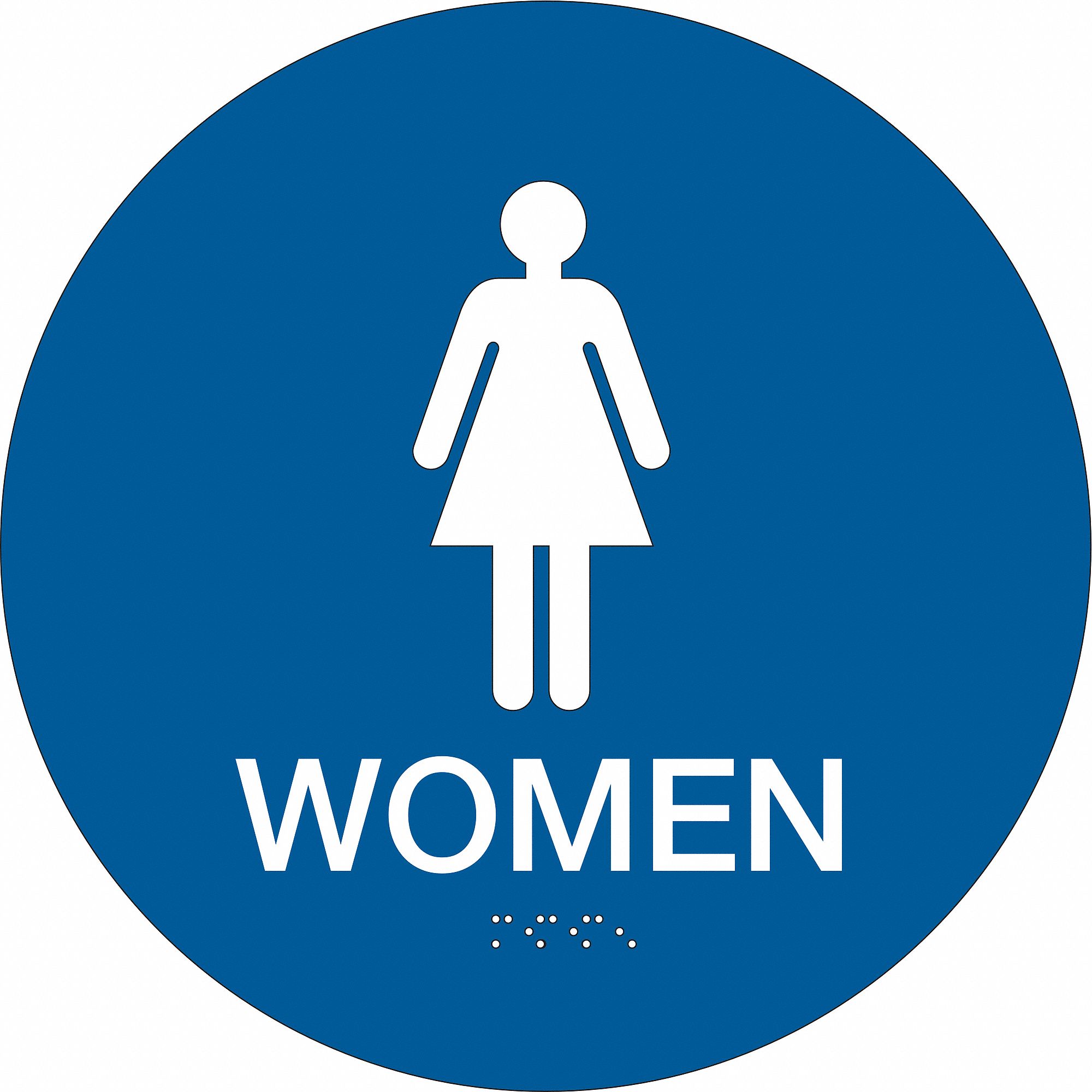 Plastic, Surface Sign Mounting, Restroom Sign - 41G139|106180 - Grainger