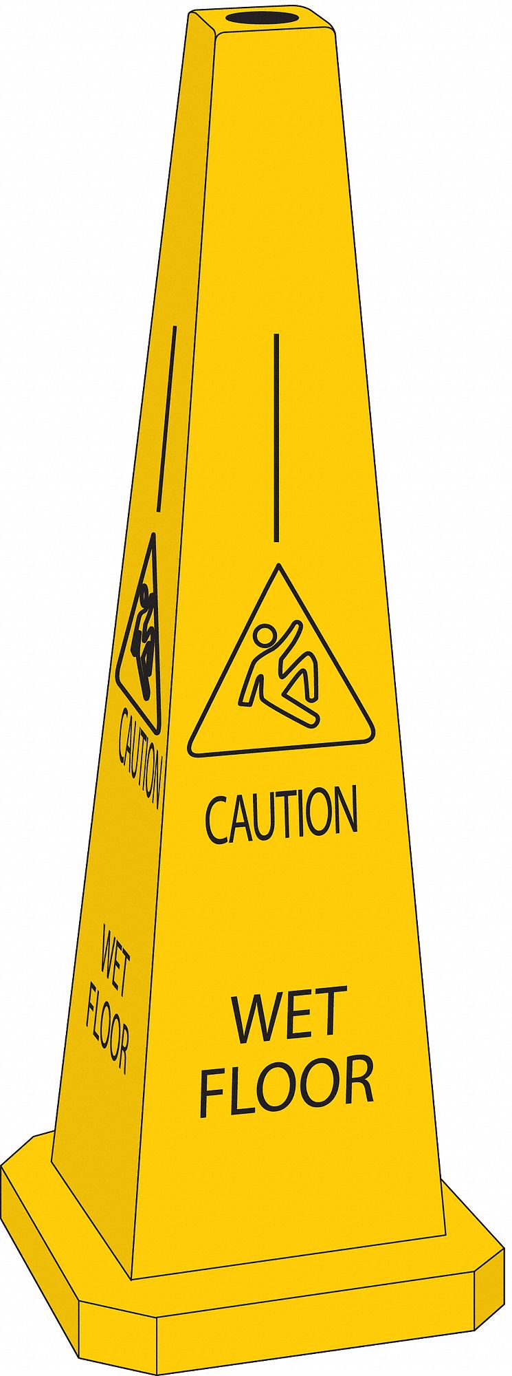 Plastic, 25 in Nominal Sign Size, Safety Cone - 41G445|77200 - Grainger