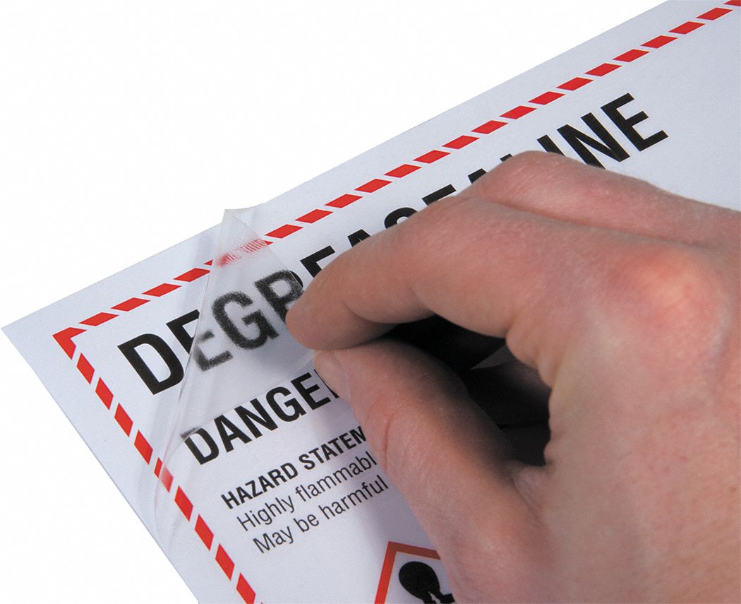 Clear Protective Overlay, PK 250 - Grainger