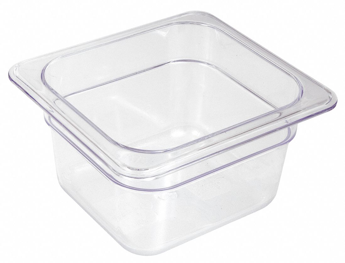 CRESTWARE, Sixth Size, Rectangular, Food Pan - 41G558|FP66 - Grainger