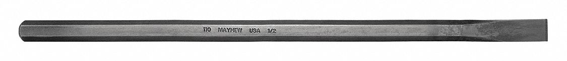Steel, 1/2 in Blade Wd, Cold Chisel - 41GJ94|12002 - Grainger