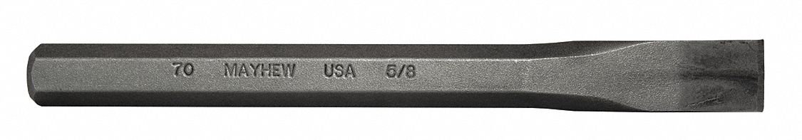 Steel, 5/8 in Blade Wd, Cold Chisel - 41GJ96|70209 - Grainger