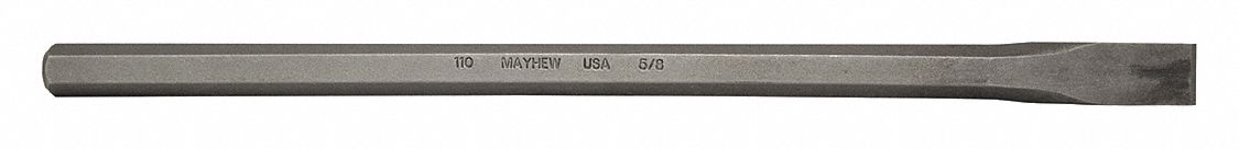Steel, 5/8 in Blade Wd, Cold Chisel - 41GJ97|70210 - Grainger