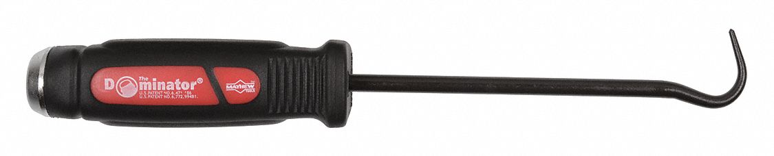 Curved Hook, Hook Point Type, 10 Overall Length (In.), Magnet End: No ...