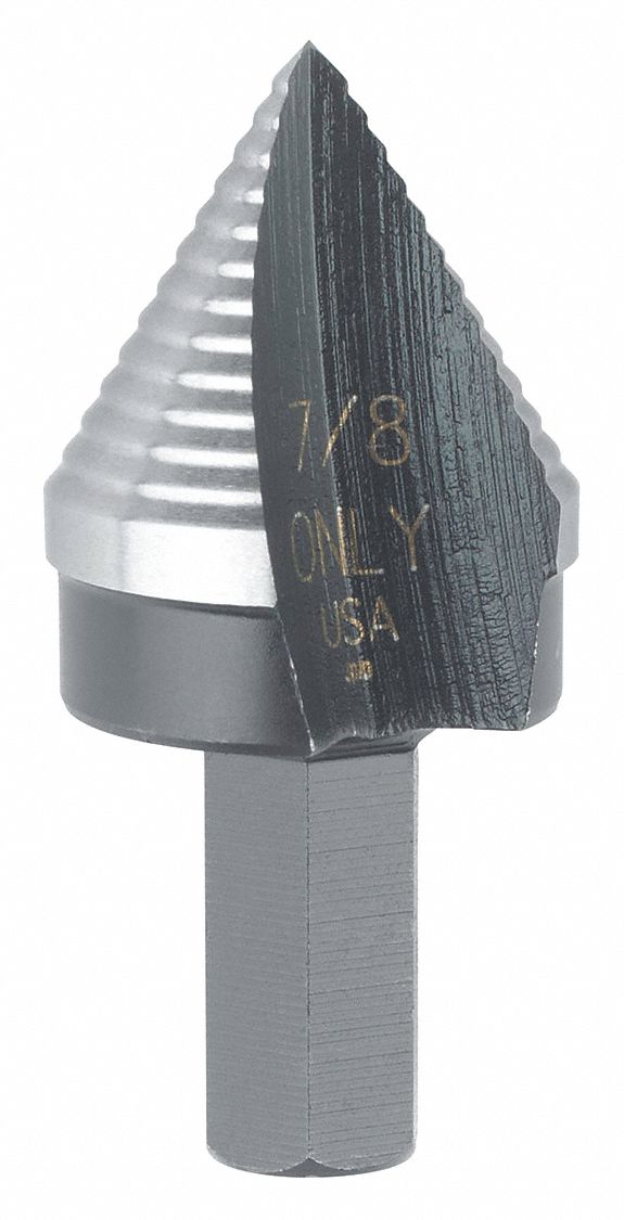 IRWIN, 7/8", Black Oxide HSS, Step Drill Bit - 41GR88|10311ZR - Grainger