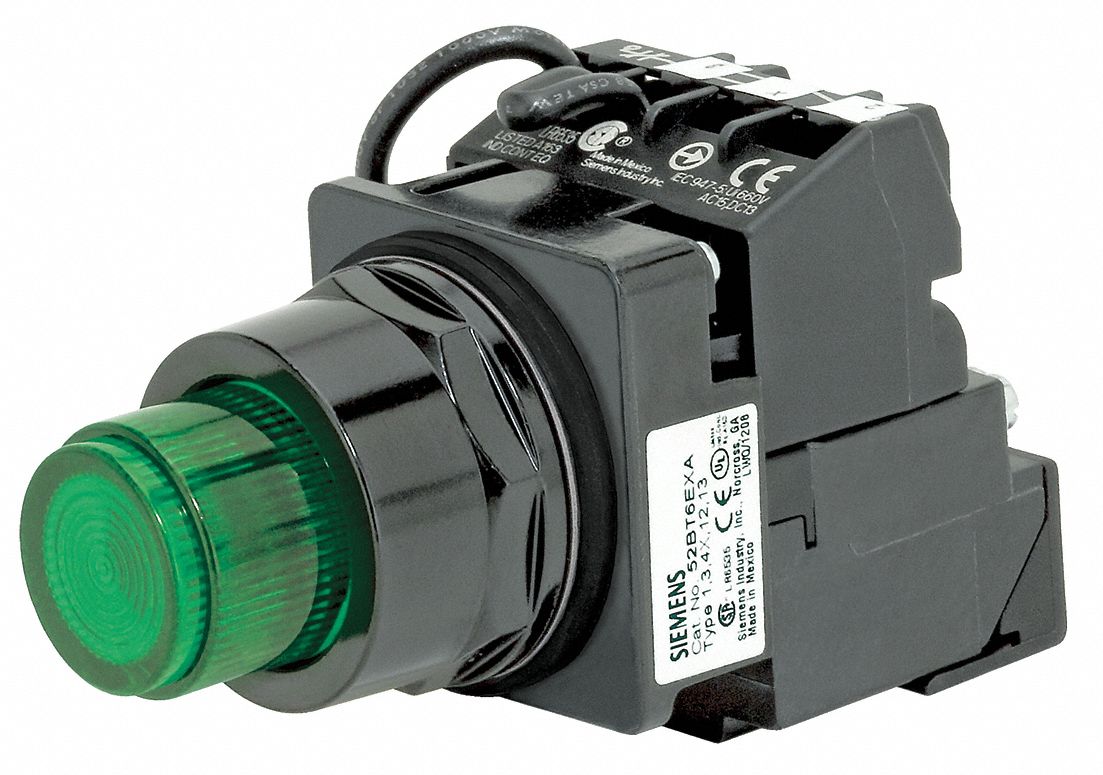 SIEMENS, Illuminated, Extended Profile, Illuminated Push Button ...