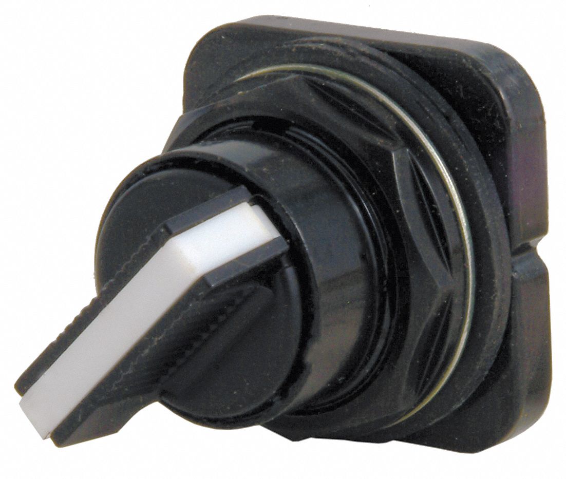 SIEMENS, 30 mm Panel Mount Size, 2 Positions, Long-Handled Selector ...