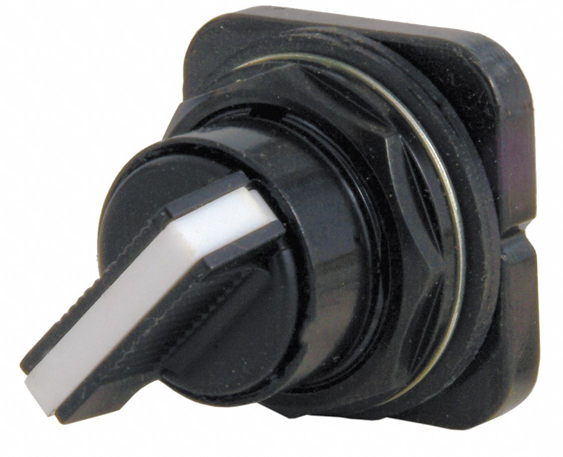 SIEMENS, 30 mm Panel Mount Size, 3 Positions, Short-Handled Selector ...