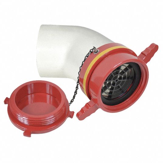 MOON AMERICAN Dry Hydrant 45 Degrees Adapter, 4-1/2 in Female Swivel ...