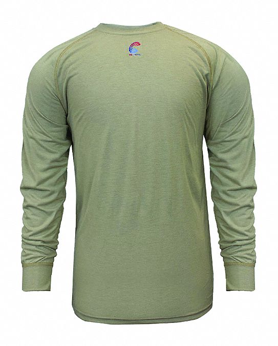 NATIONAL SAFETY APPAREL FLAME-RESISTANT CREWNECK SHIRT, 3.6 CAL/SQ CM ...