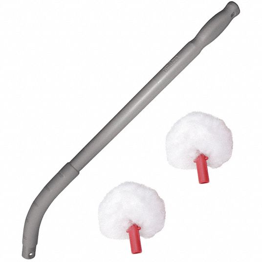 UNGER, Polyester, White, Toilet Swab - 9KF42|BSCOR - Grainger