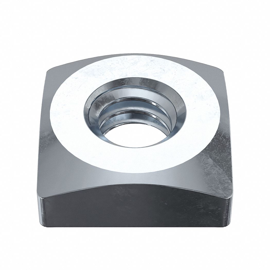#12-24 Thread Size, Steel, Square Nut - 41JV17|U11140.021.0001 - Grainger