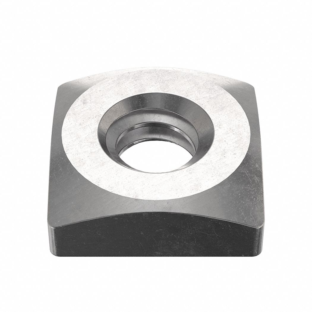 #10-24 Thread Size, Stainless Steel, Square Nut - 41JV47|U51096.019. ...