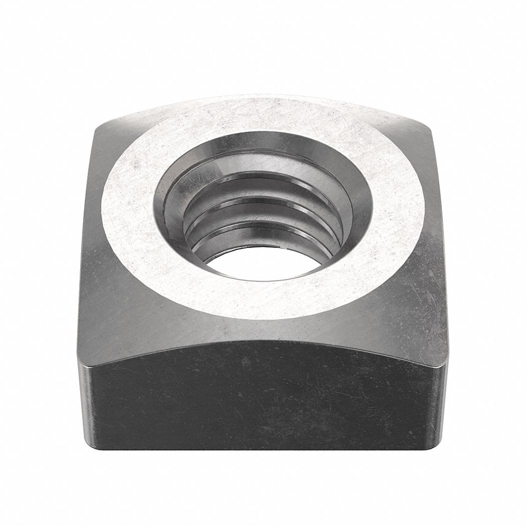 5/16"-18 Thread Size, Stainless Steel, Square Nut - 41JV50|U51096.031. ...