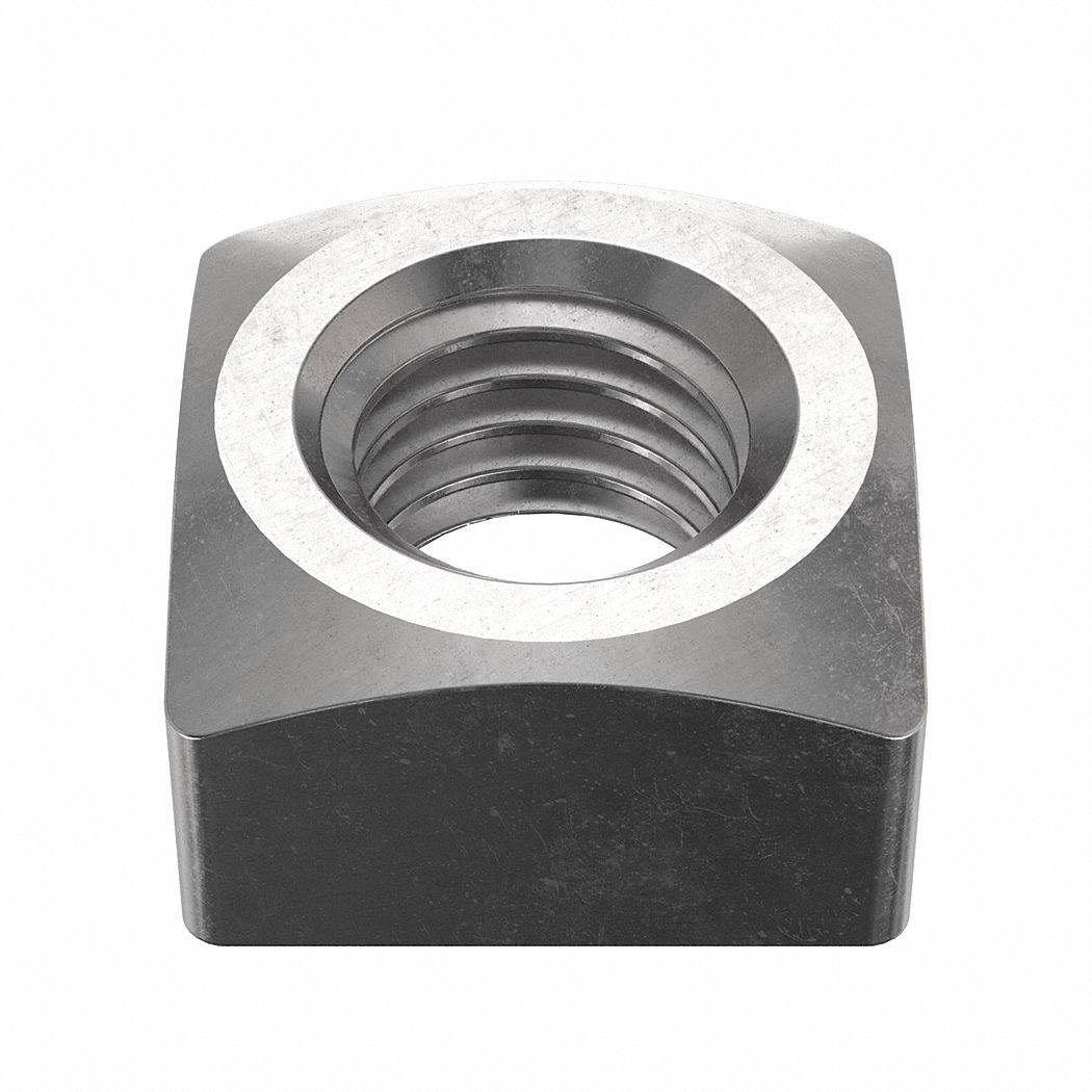 5/8"-11 Thread Size, Stainless Steel, Square Nut - 41JV54|U51096.062. ...
