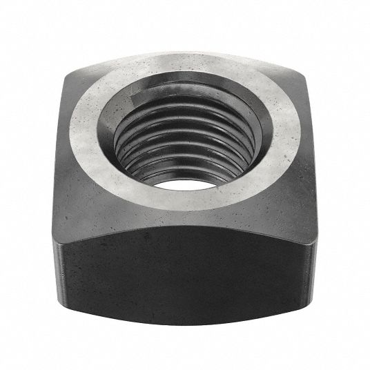 1 1/4"-7 Thread Size, Steel, Square Nut - 41JV70|U11121.125.0001 - Grainger