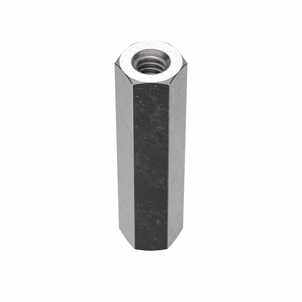 Plain, 18-8, Coupling Nut - 41JZ49|U51106.025.0175 - Grainger